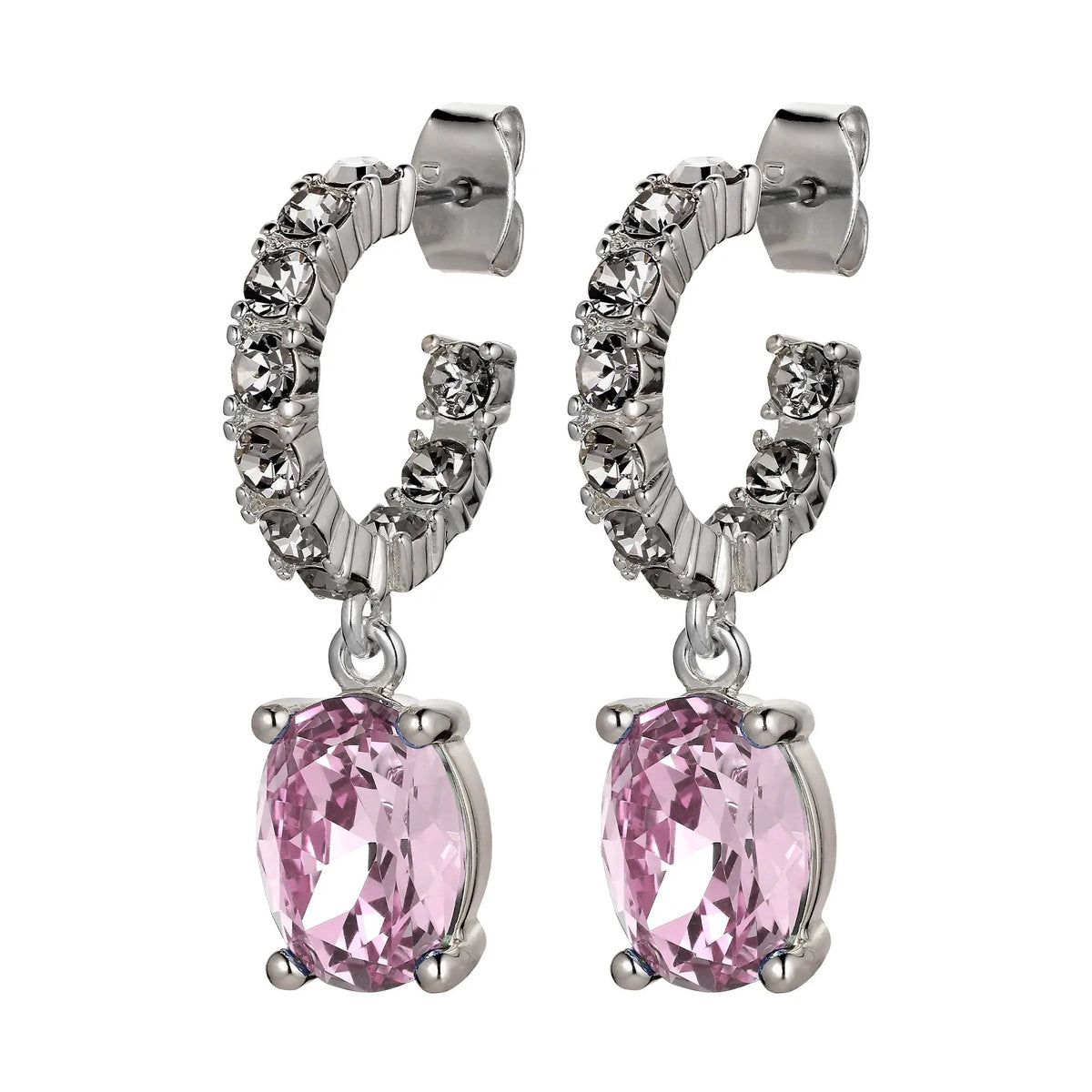 Barbara Silver Earrings – Rose / Grey | Dyrberg/Kern | DK & Co